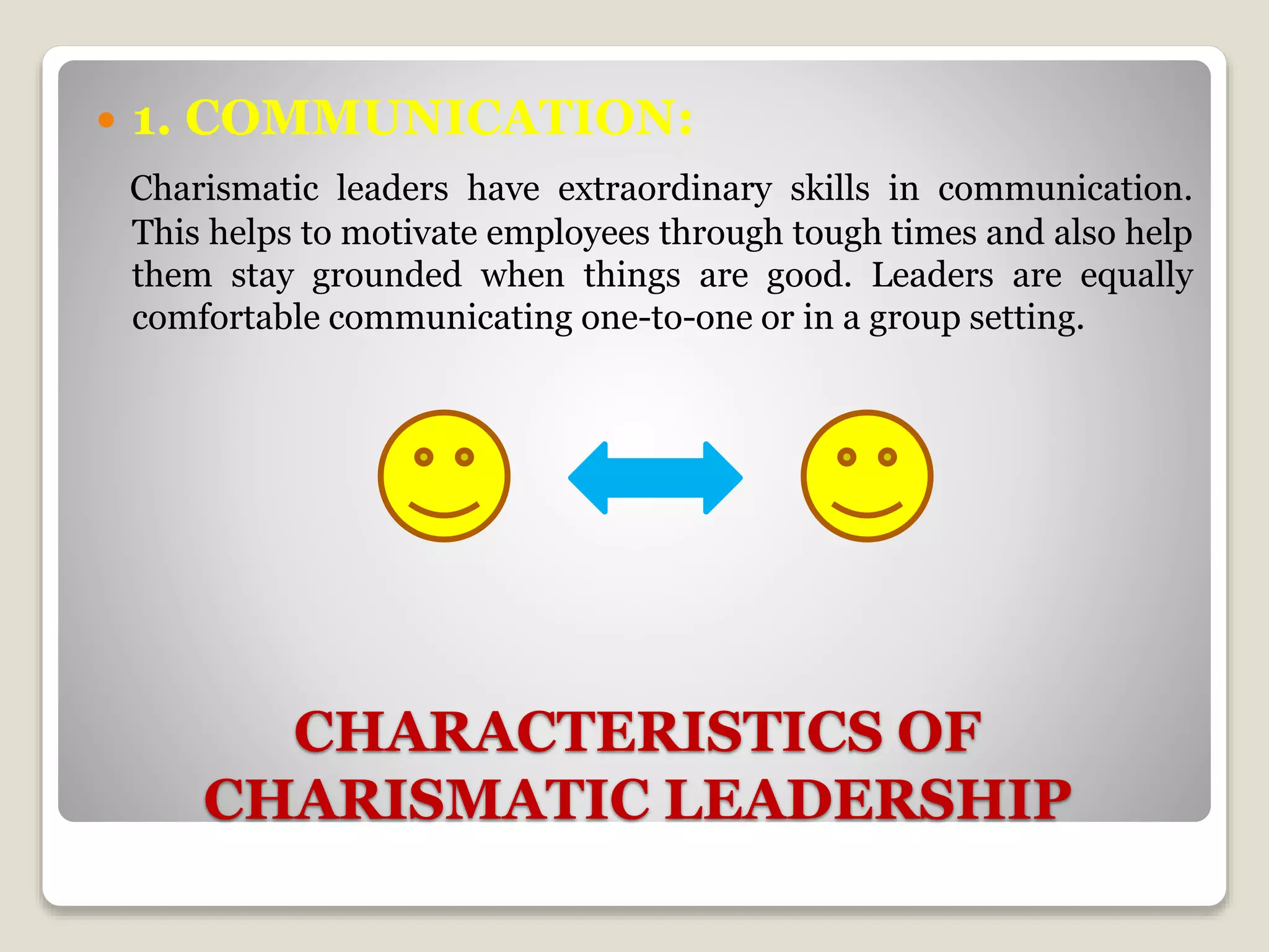 Charismatic Leadership | PPTX