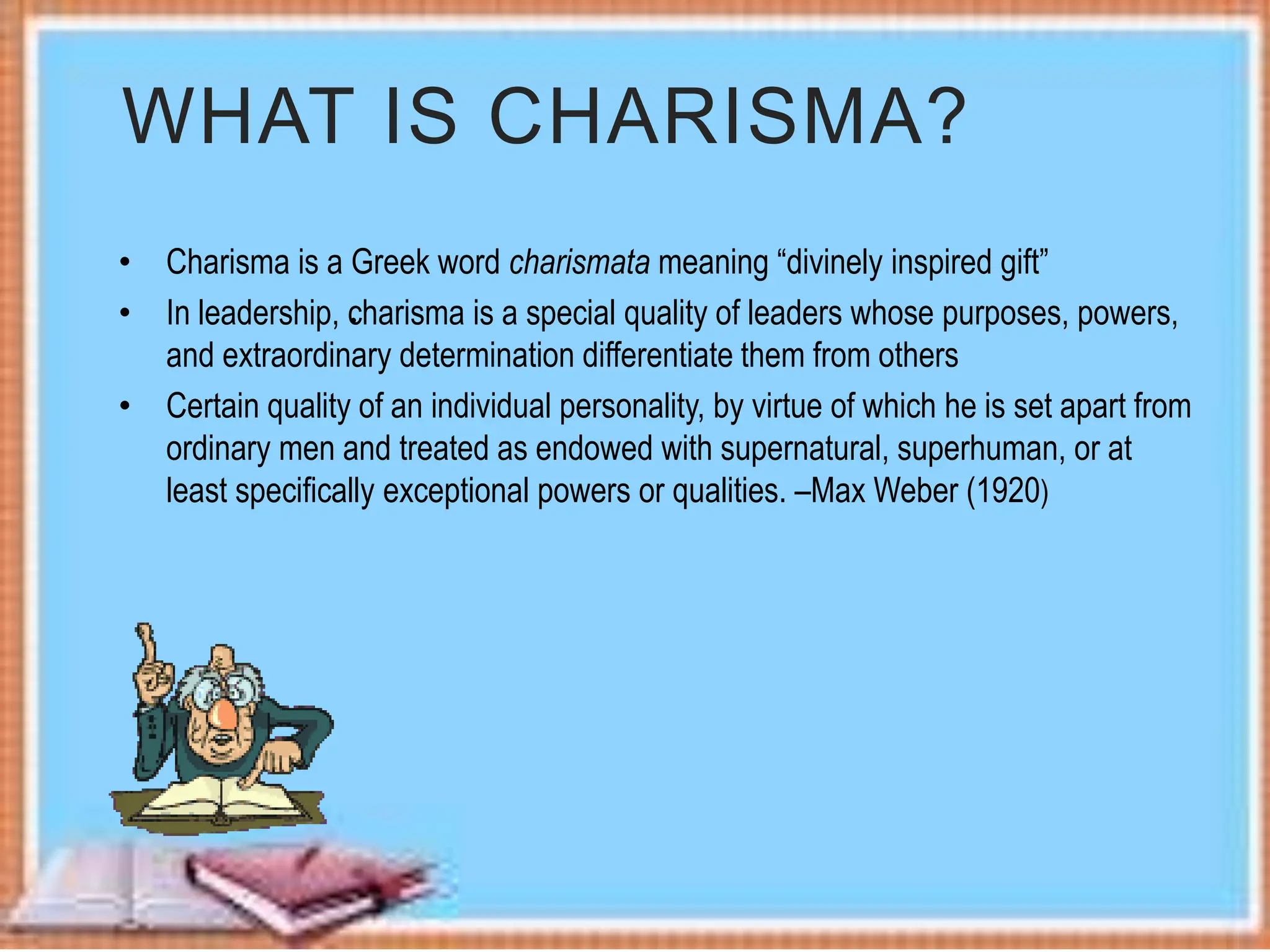 charismatic leadership powerpoint presentation | PPTX