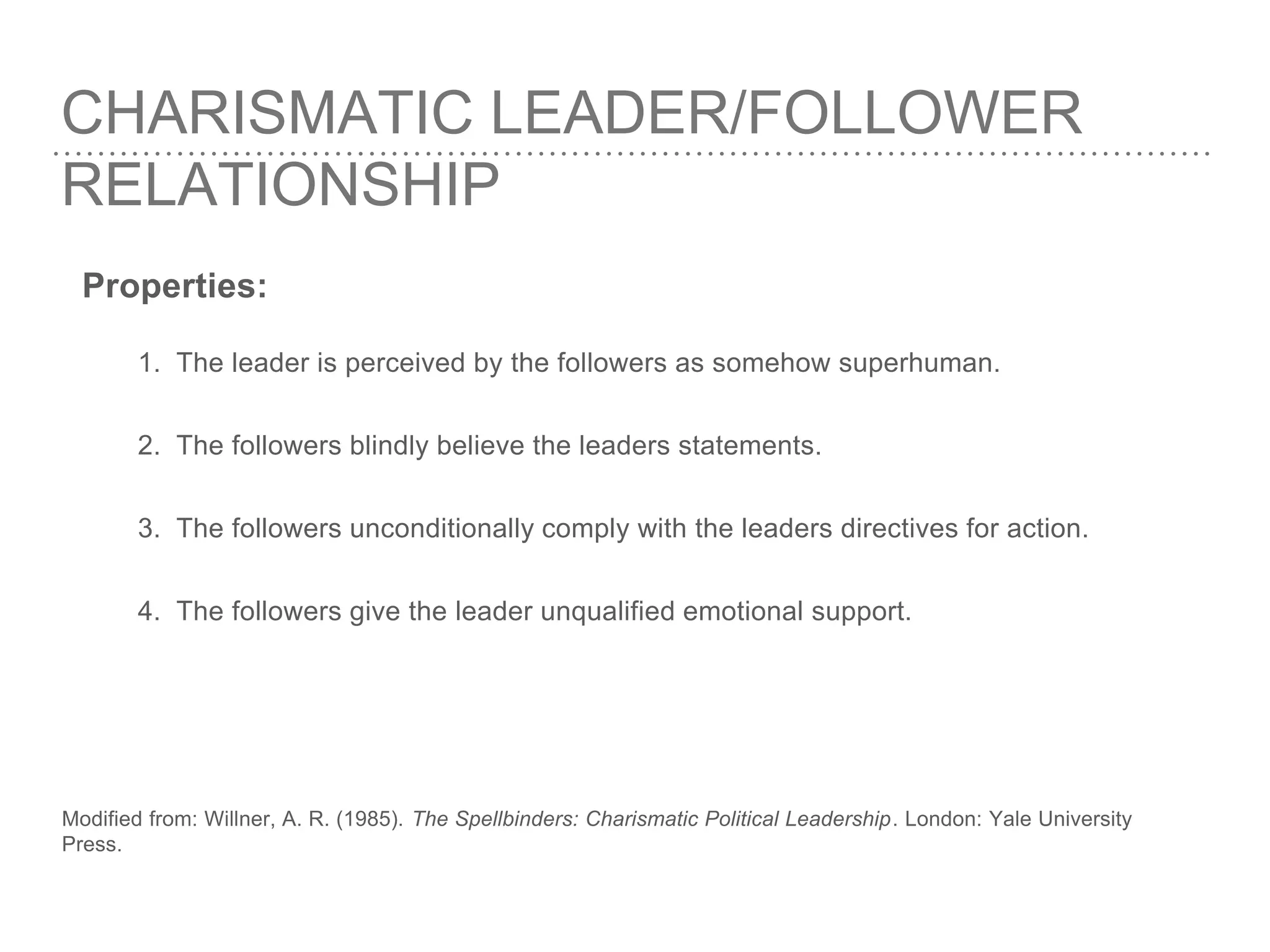 Charismatic Leadership Style | PPTX