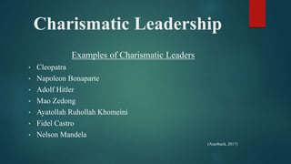 Charismatic & Transformational Leadership | PPTX