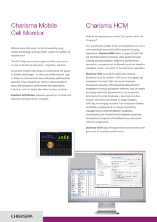 Charisma Solutions for Retail | PDF