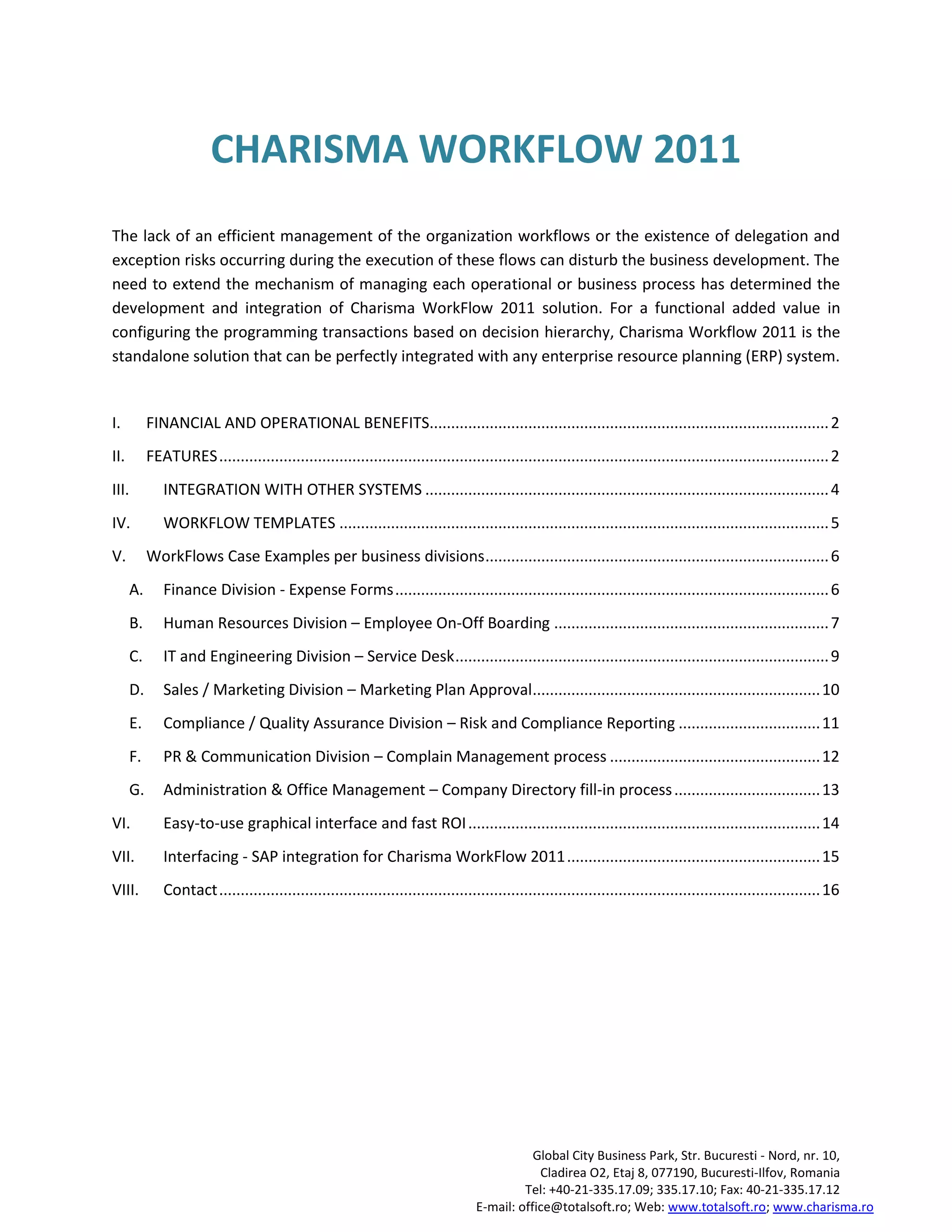 Charisma Workflow | PDF