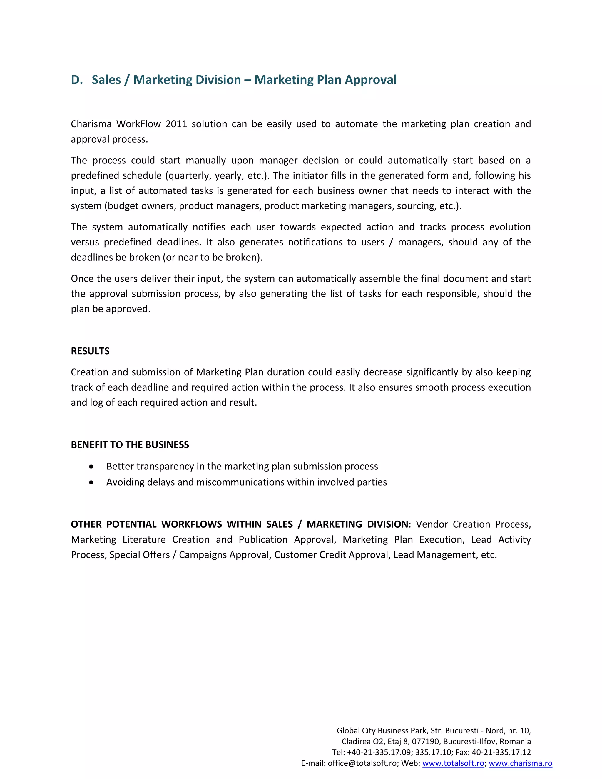 Charisma Workflow | PDF