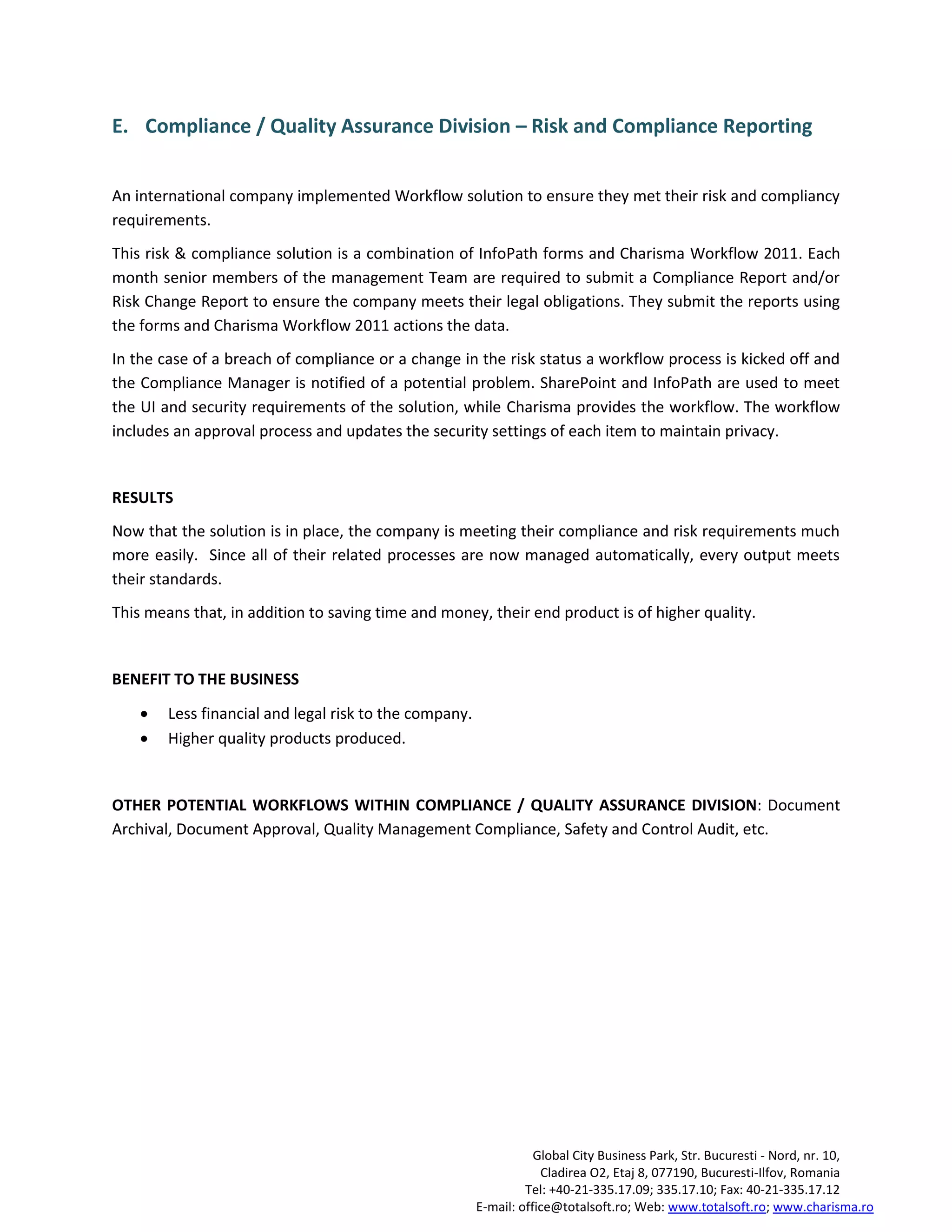 Charisma Workflow | PDF