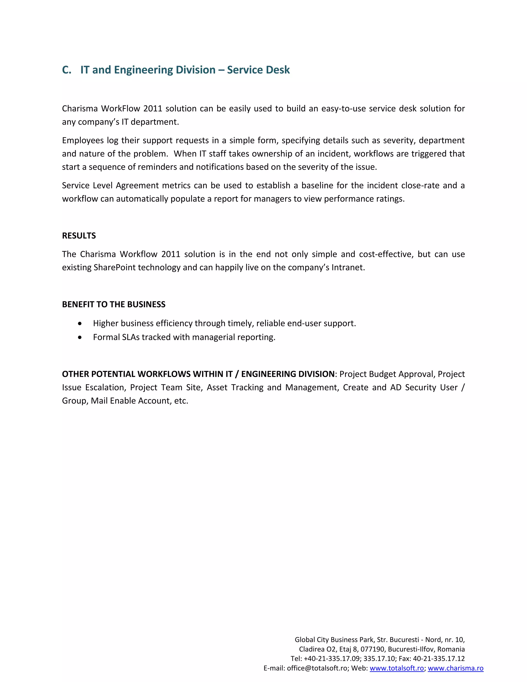 Charisma Workflow | PDF