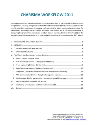 Charisma Workflow | PDF