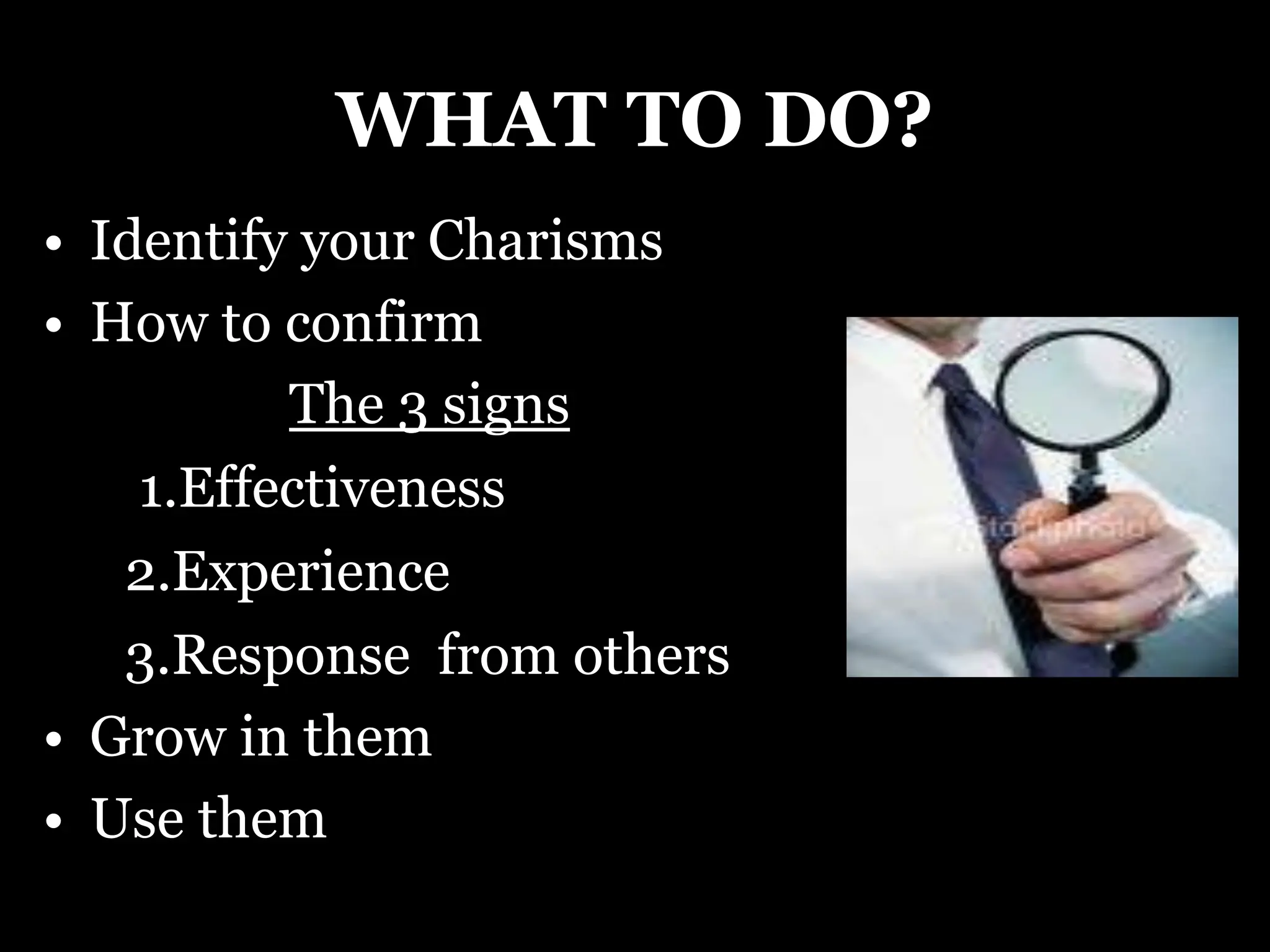 Charisms and spiritual gifts in a catholic context. | PPT