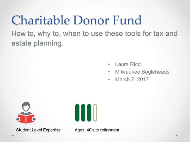 Charitable donor funds | PPT