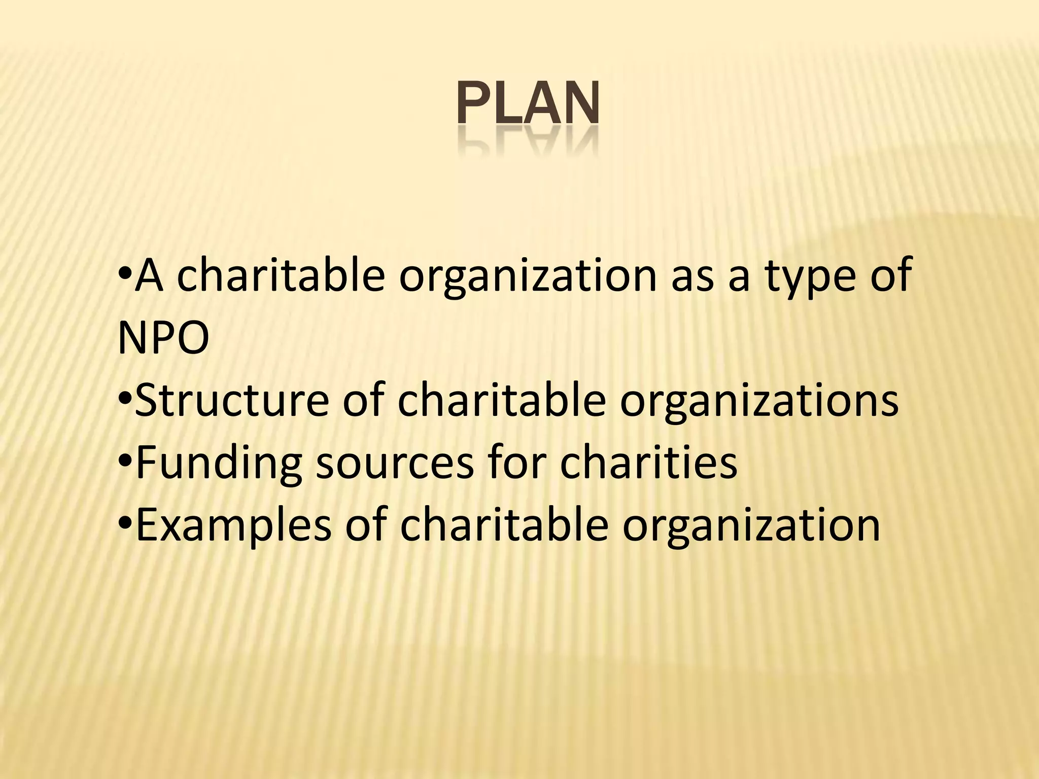 Charitable organization | PPTX