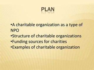Charitable organization | PPTX