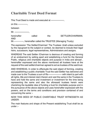 Indian Charitable Trust Deed Format.docx