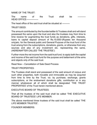 Indian Charitable Trust Deed Format.docx
