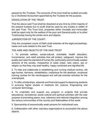 Indian Charitable Trust Deed Format.docx