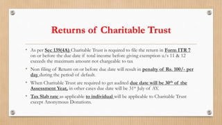 Charitable trust ppt | PPTX