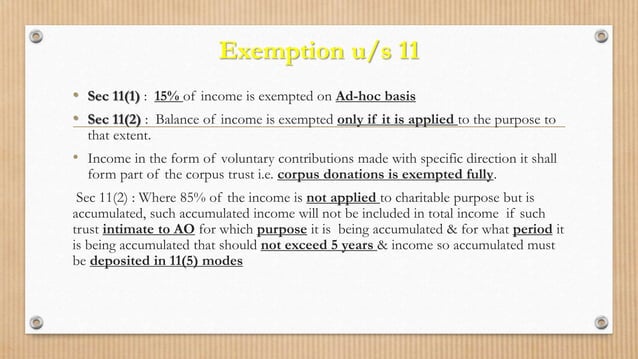 Charitable trust ppt | PPTX | Personal Taxes | Personal Finance