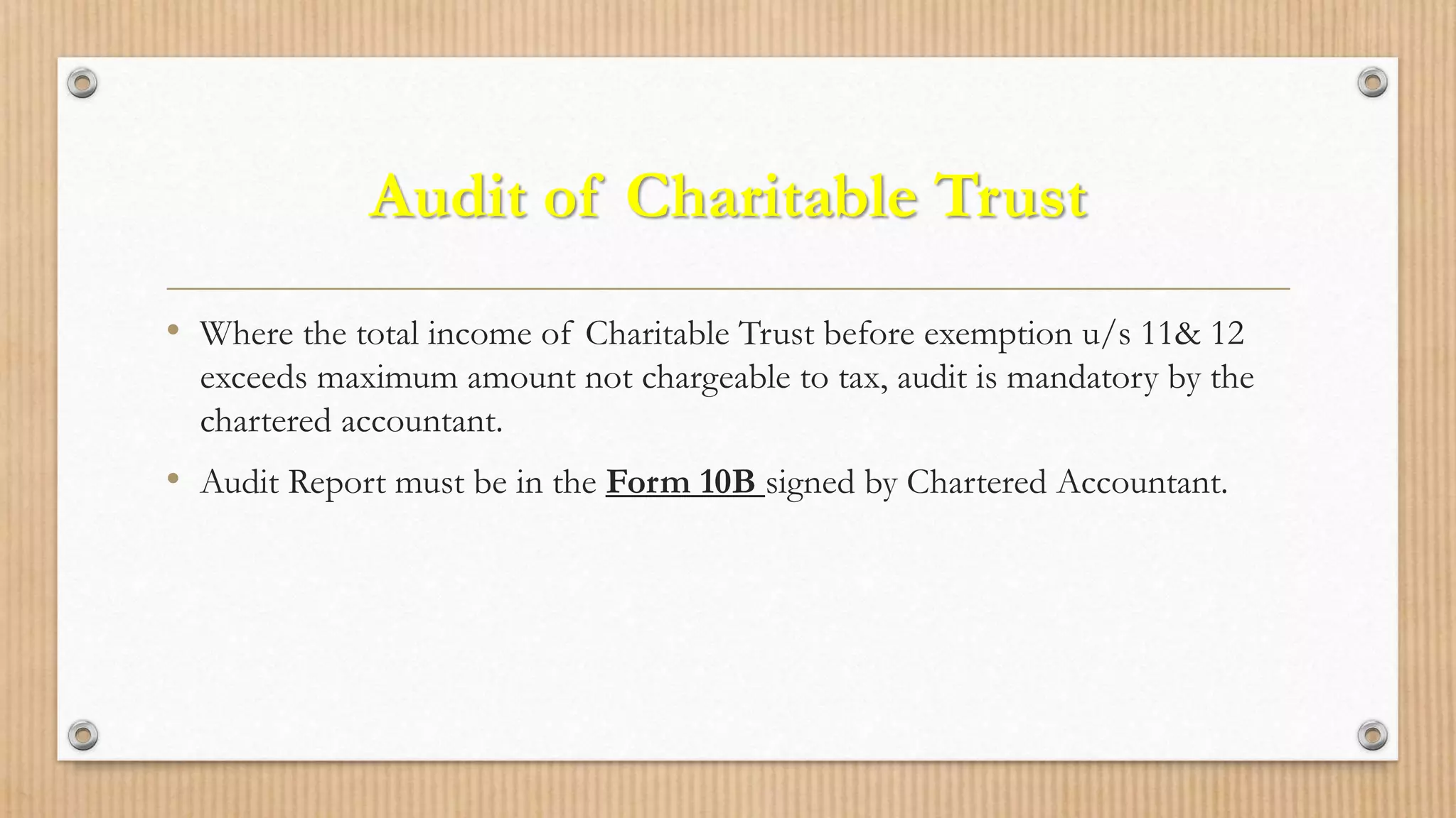 Charitable trust ppt | PPTX