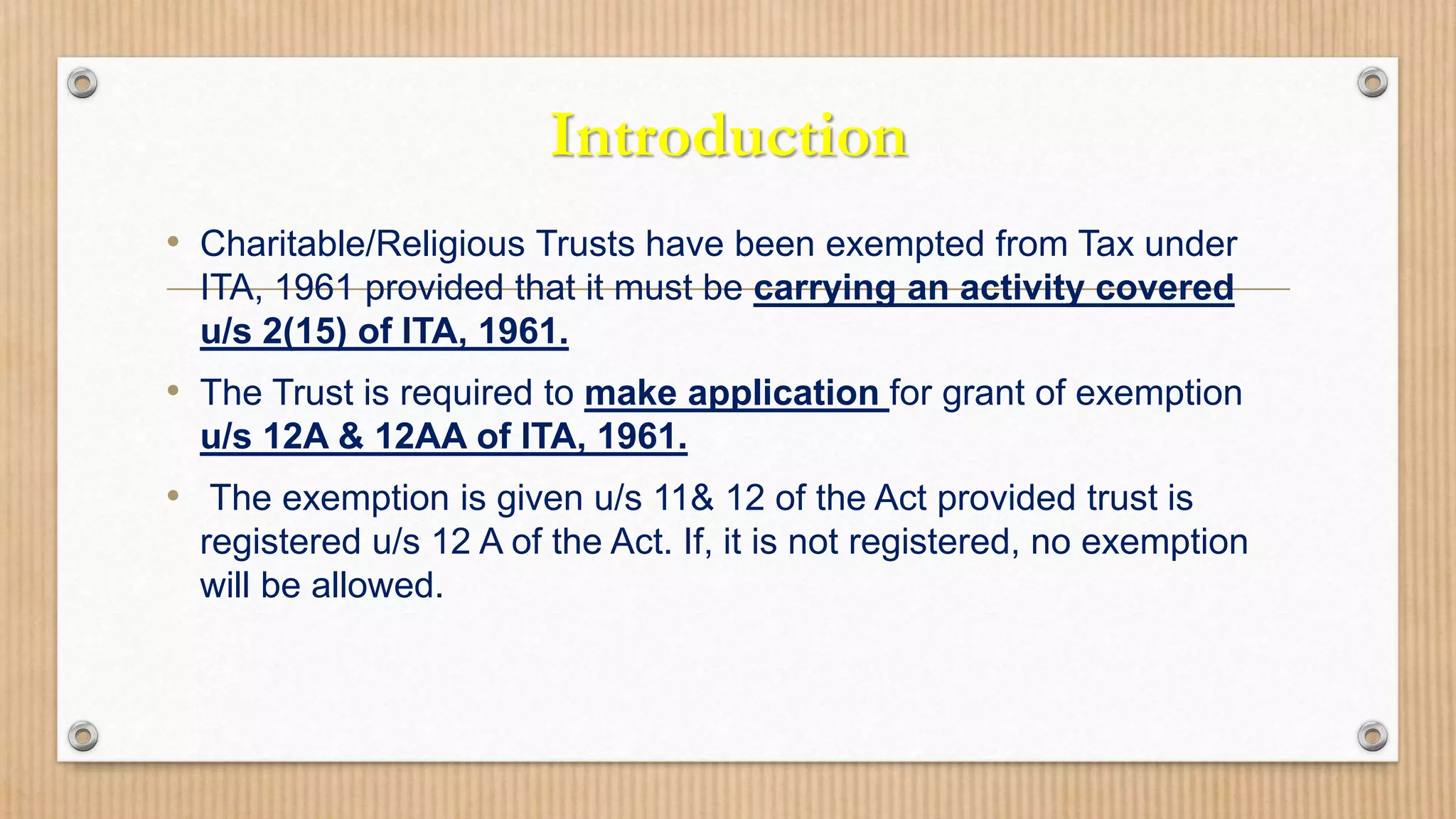 Charitable trust ppt | PPTX