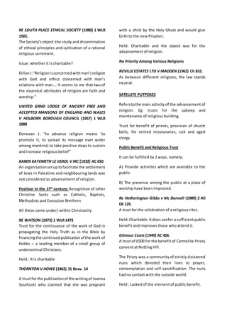 Charitable trust (short notes) | DOCX