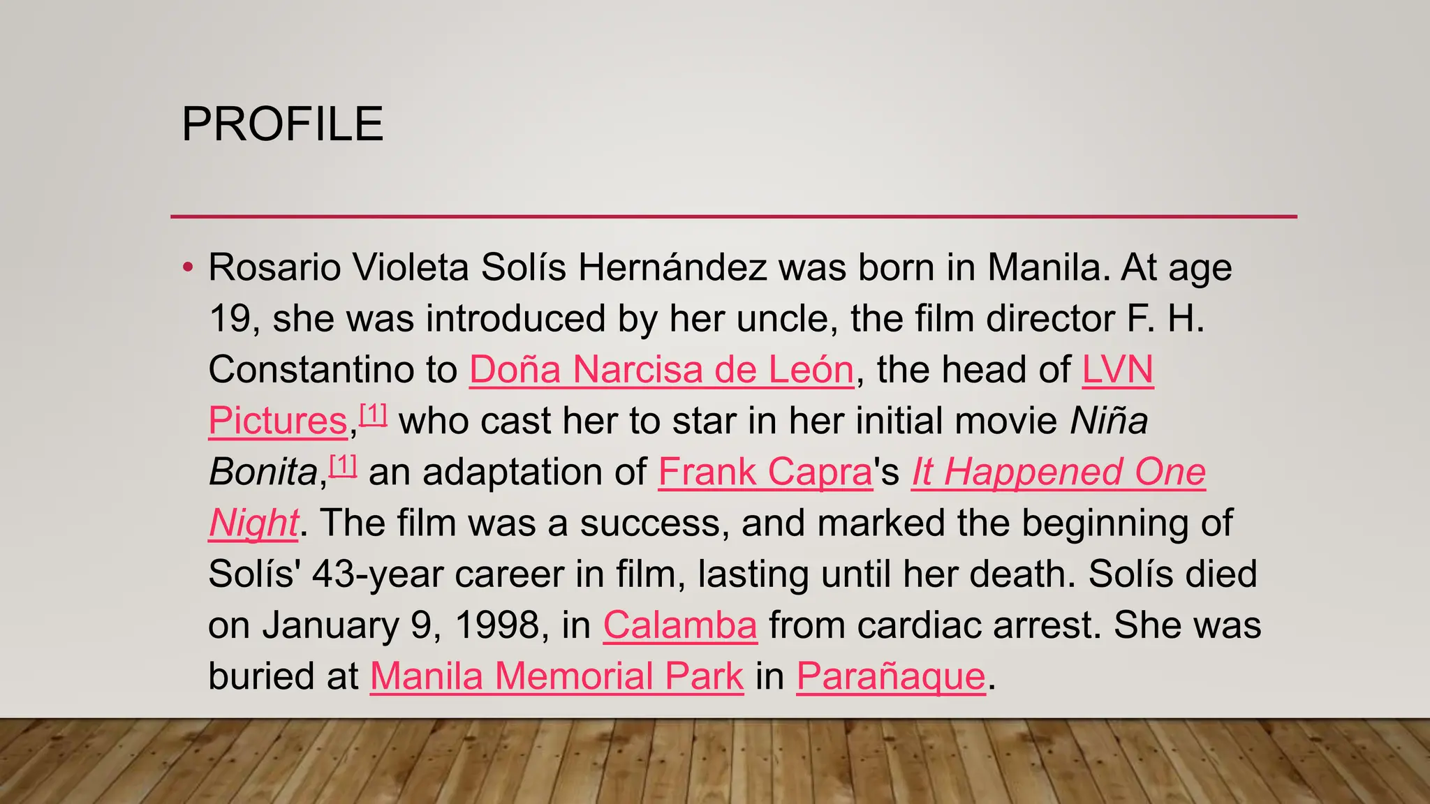 Charito Solis Biography, Early life, Career, Filmography.pptx