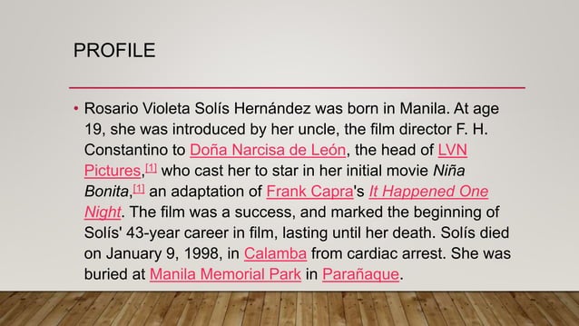 Charito Solis Biography, Early life, Career, Filmography.pptx | Movies ...