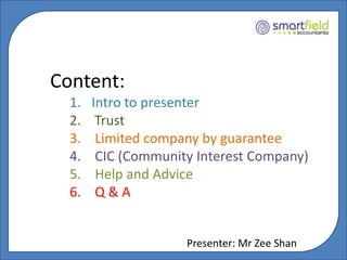 Charity Legal Structures Of Charities | PPT