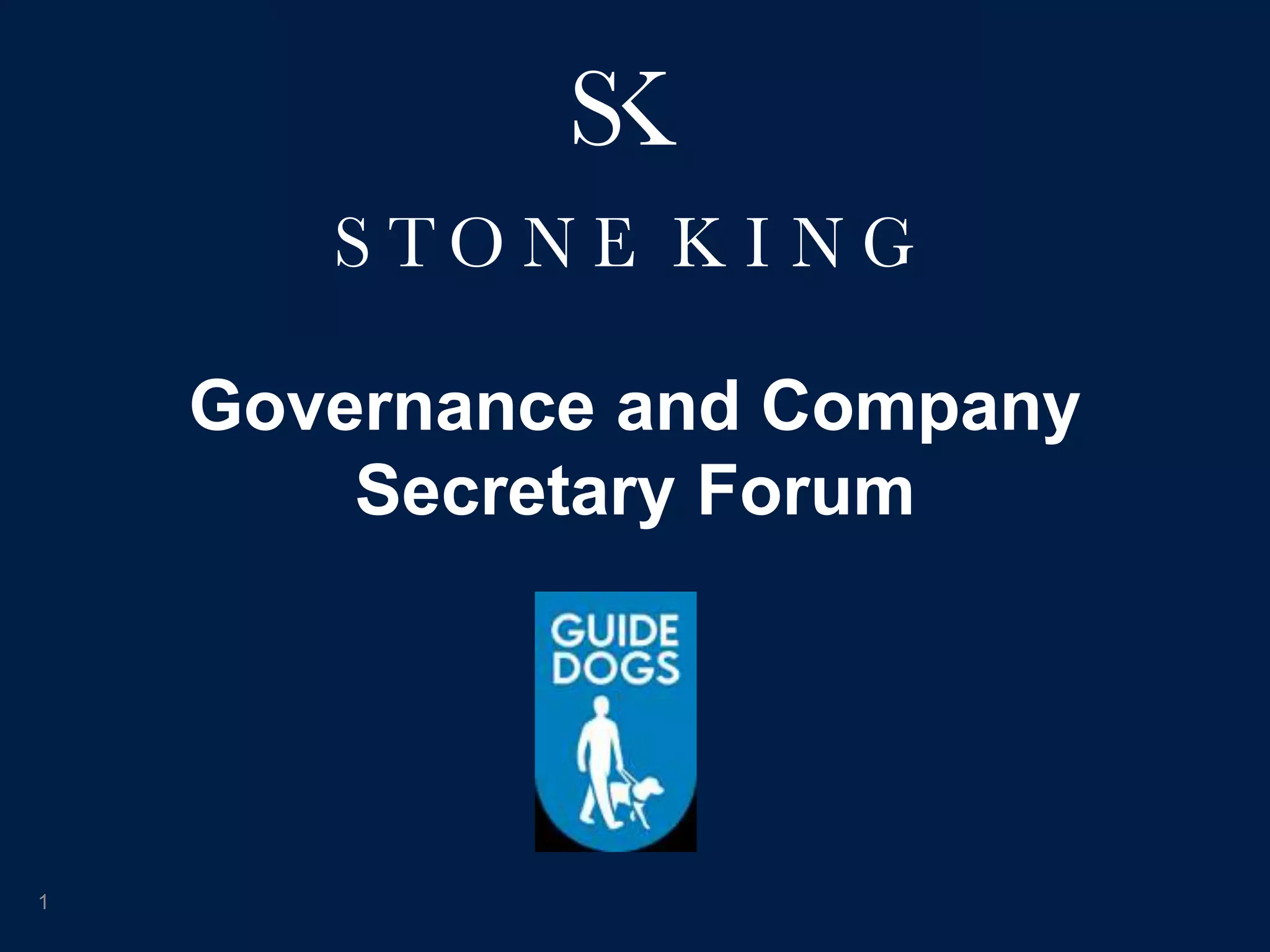 Charity company secretary slides stone king llp | PPTX