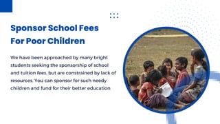 Charity for Poor Students | PPTX