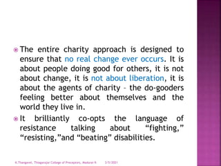 CHARITY MODEL OF DISABILITY | PPTX