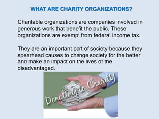 Charity organizations | PPTX