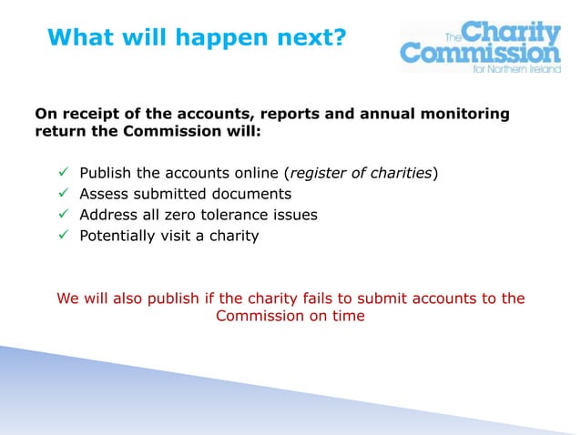 Charity Reporting Regulations | PPTX | Government Support and Welfare ...