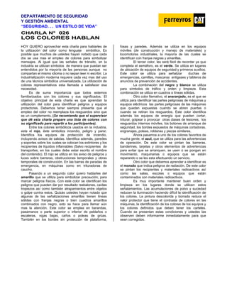 Charlas de seguridad 5 minutos | PDF