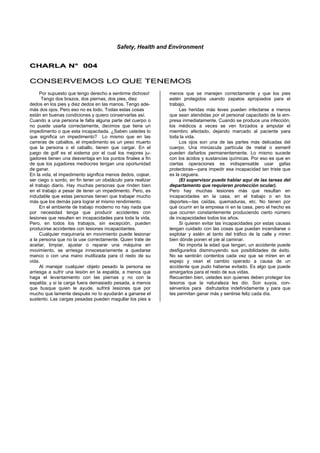 Charlas diarias de seguridad de 5 minutos | PDF