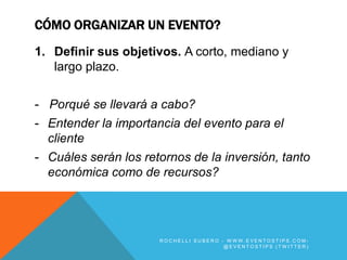 Pasos para Planificar Eventos | PPTX
