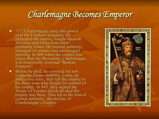 Charlemagne Unites Germanic Kingdoms | PPT | Christianity | Religion ...