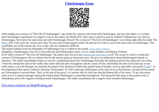 Charlemagne Essay | PDF