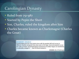 Charlemagne unites germanic kingdoms | PPT