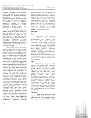 AKTIVITAS BROMELAN PADA LIMBAH PADAT PENGELENGAN NANAS DAN PENGARUH ...