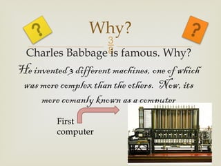 charles-babbage biography ppt in english | PPTX
