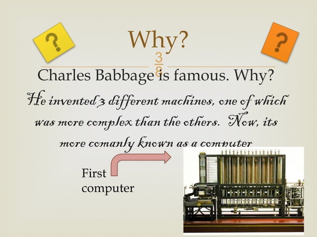 charles-babbage biography ppt in english | PPT