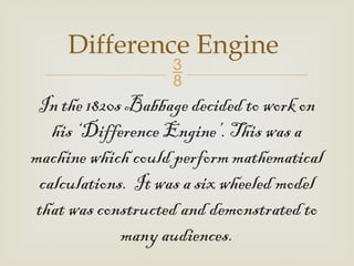 charles-babbage biography ppt in english | PPT