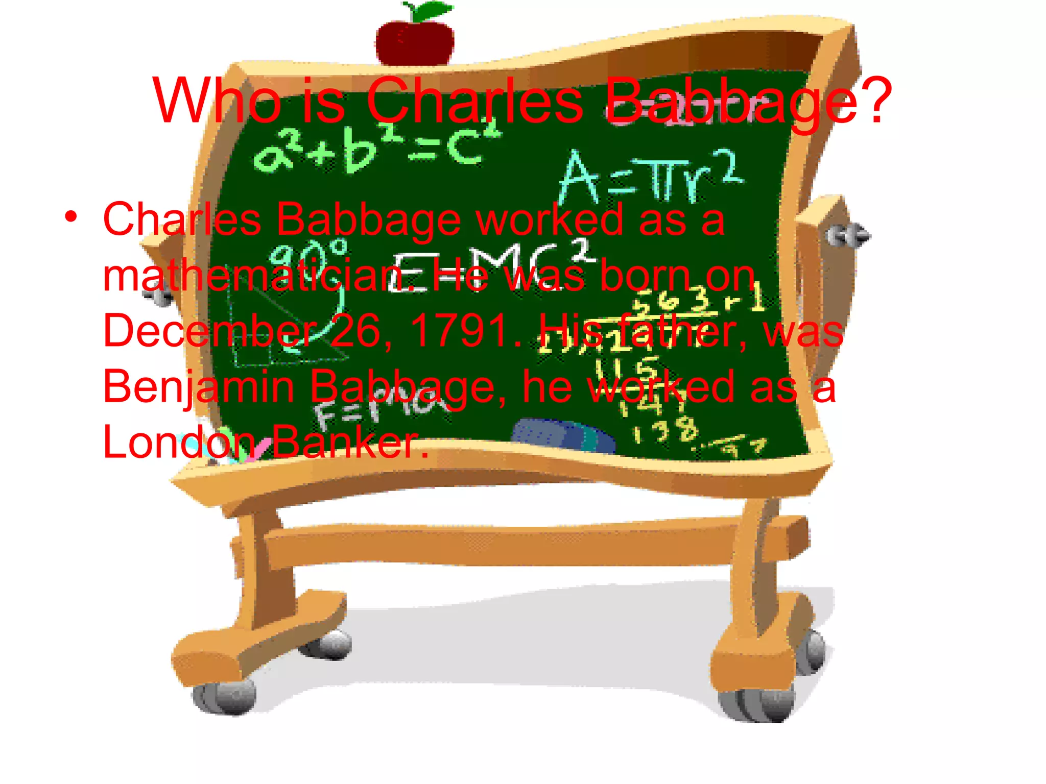 Charles Babbage! Kara Carmon | PPT