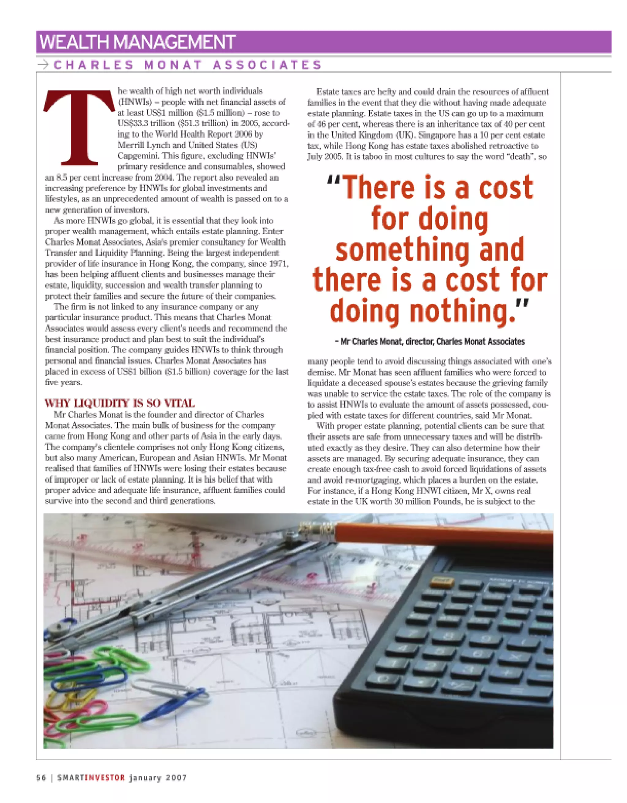 Charles Monat Associates Wealth Transfer | PDF