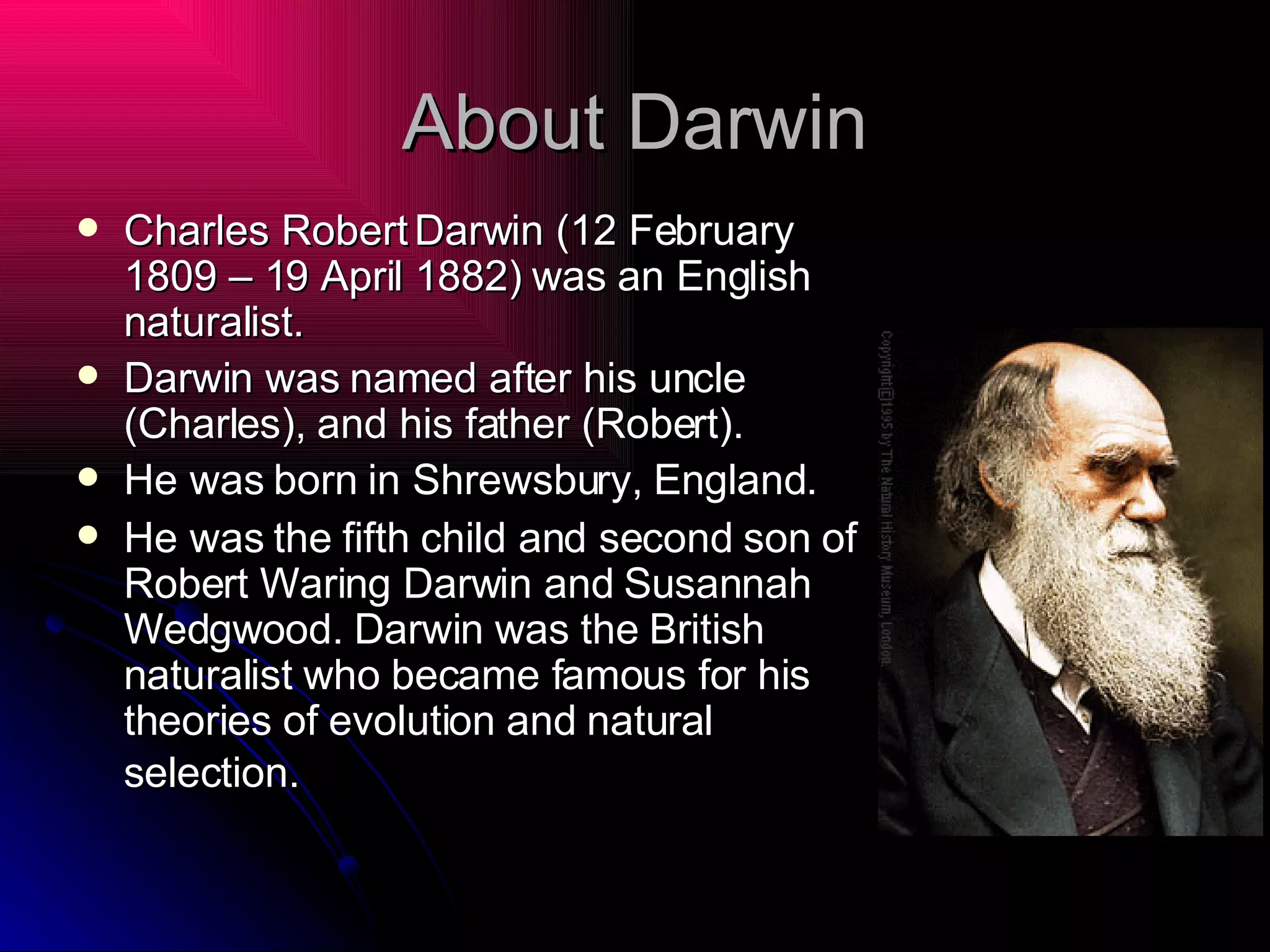 Charles Robert Darwin[2] | PPT | Biological Sciences | Science