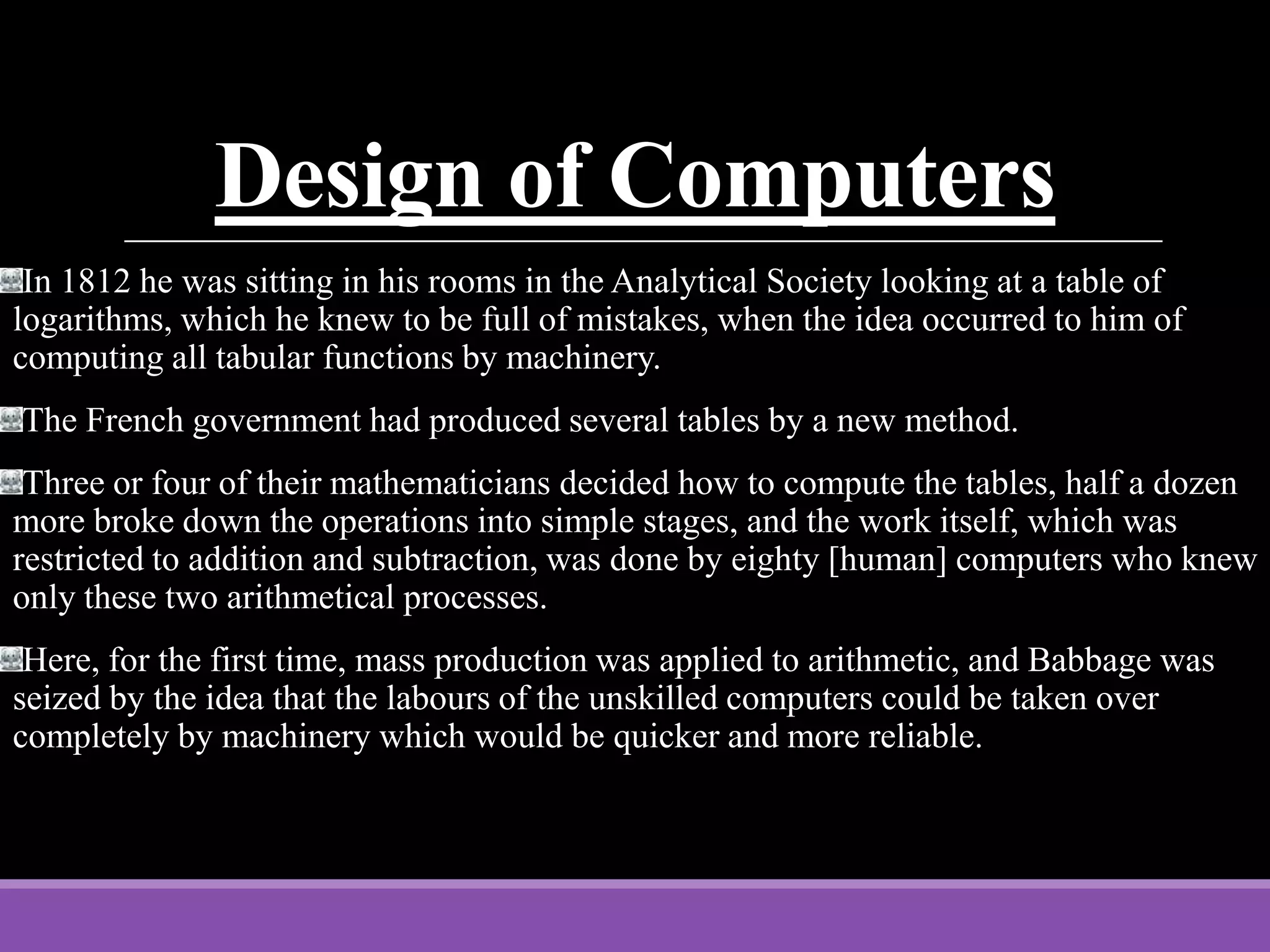Charles babbage - Father of Computing. | PPTX