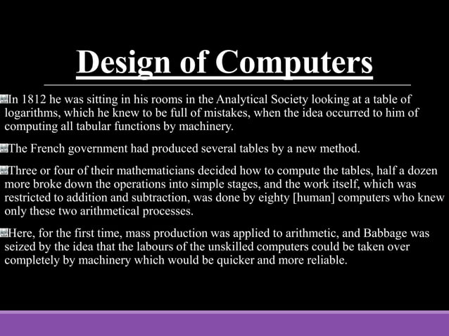 Charles babbage - Father of Computing. | PPTX