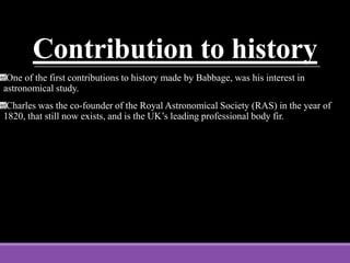 Charles babbage - Father of Computing. | PPTX