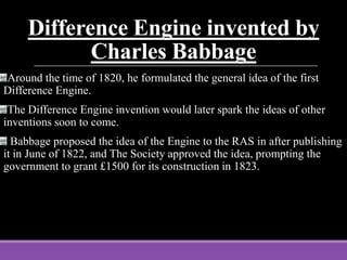 Charles babbage - Father of Computing. | PPTX