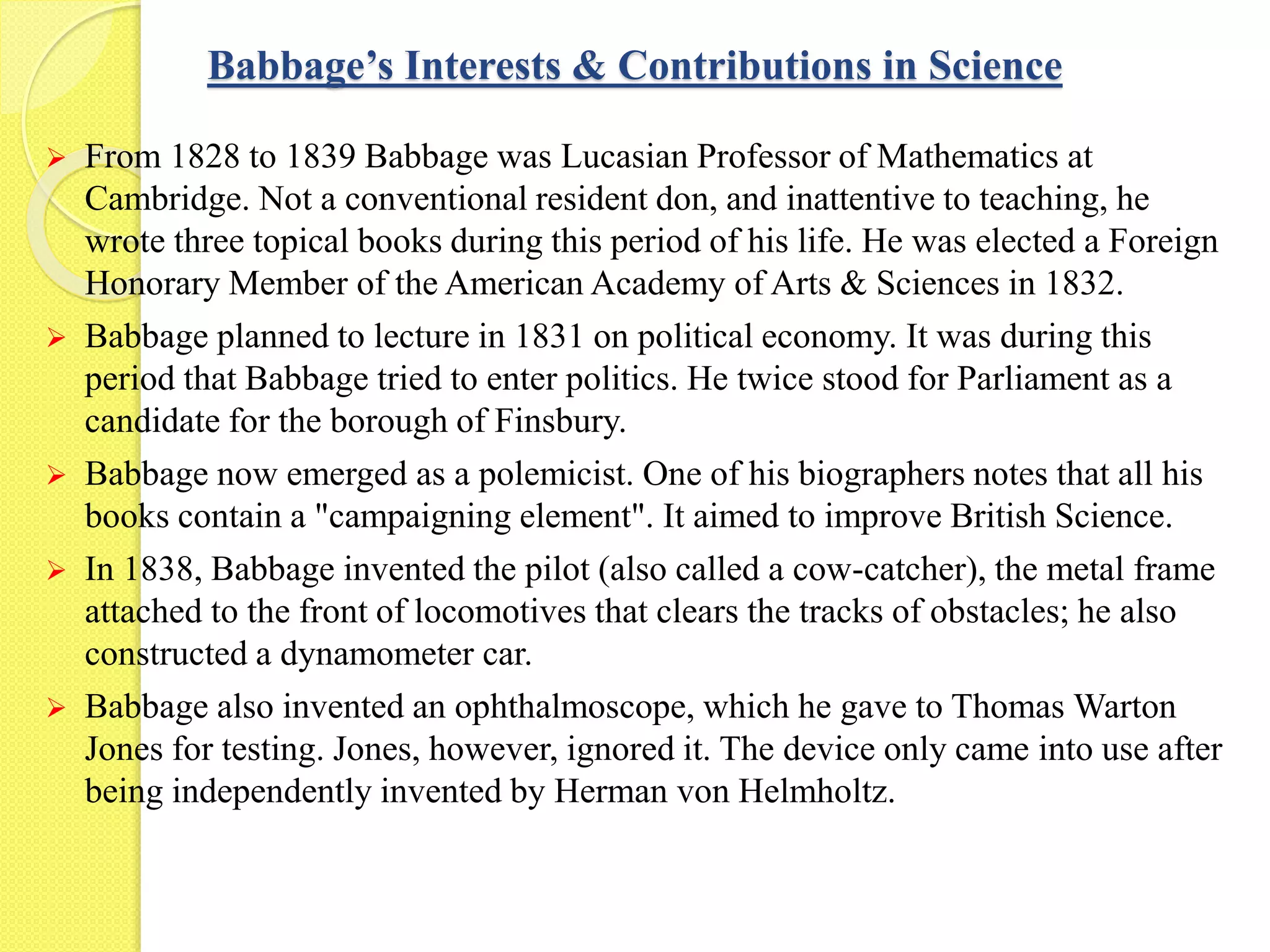Charles babbage | PPTX