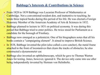 Charles babbage | PPTX