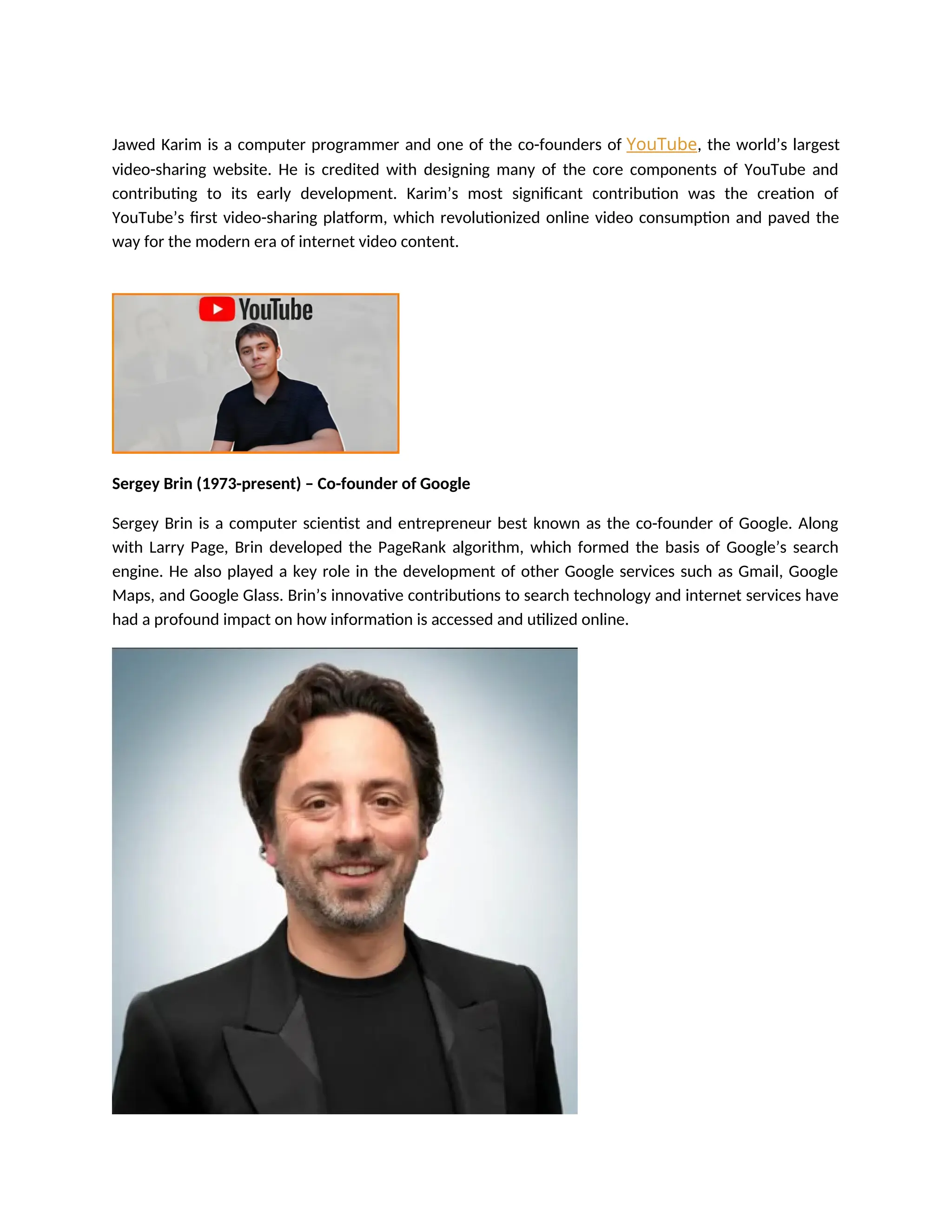 World Famous Computer Scientist Name and Their Inventions | DOCX